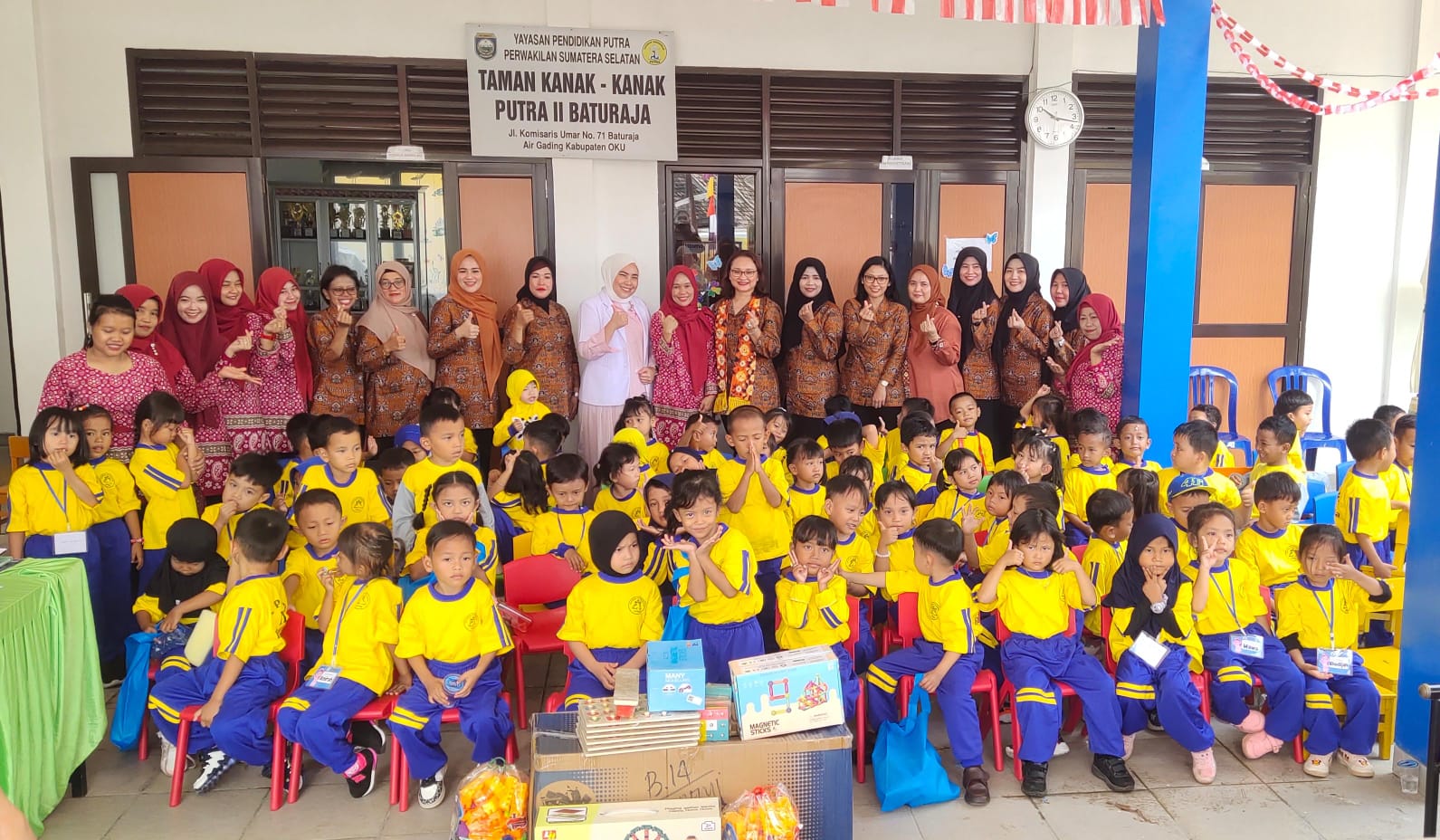 Semarak Hari Kemerdekaan, Paguyuban Balai Sumsel Gelar Sosialisasi di TK Putra II Baturaja ...